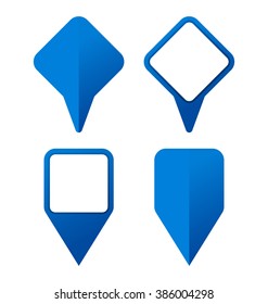 Collection Pinpoint Icons Logo Map Applications Stock Vector (Royalty ...
