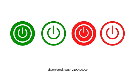 Collection Power Icon Vector Illustration Stock Vector (Royalty Free ...