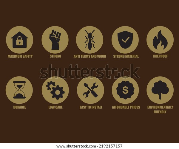 Collection Product Excellence Logo Set Realistic Stock Vector (Royalty ...