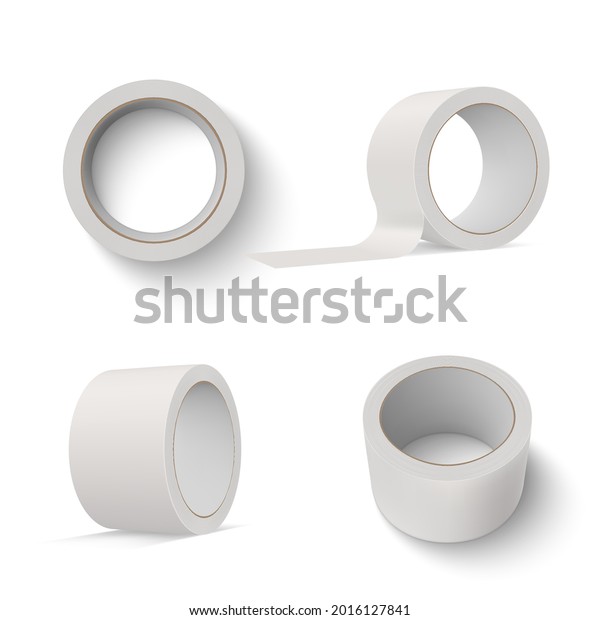 Collection Realistic Duct Tape Vector Illustration Stock Vector ...