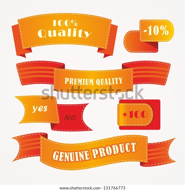 Collection Sale Elements Stickers Labels Tags Stock Vector (Royalty ...