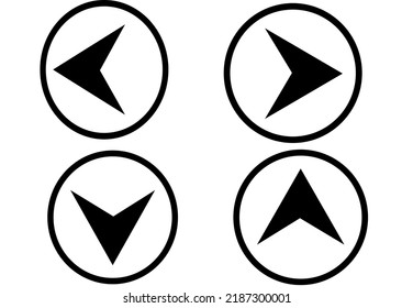 Collection Simple Arrows Arrows Set Blackcursors Stock Vector (Royalty ...