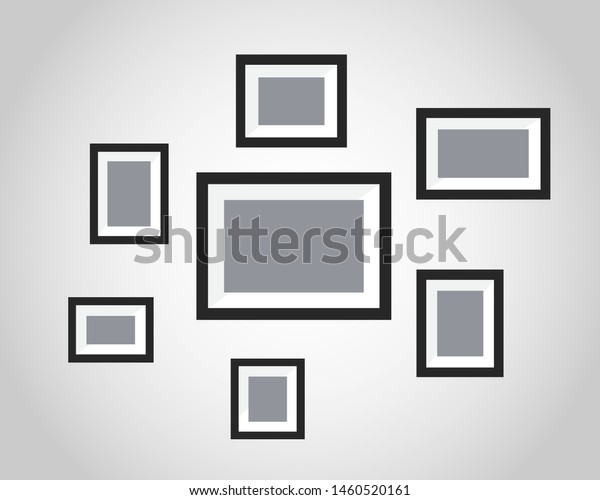 Collection Simple Frame Photo Illustration Vector Stock Vector (Royalty ...