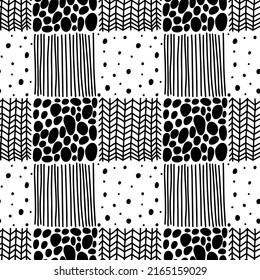 Collection Simple Seamless Vector Patterns Abstract Stock Vector ...