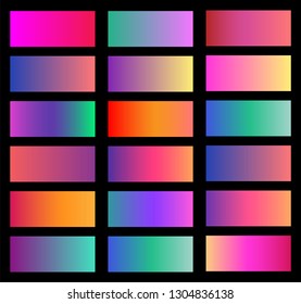 Collection Soft Color Background Gradient Plates Stock Vector (Royalty ...