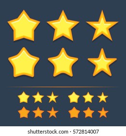 Collection Star Icons Stock Vector (Royalty Free) 572814007 | Shutterstock