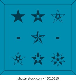 Collection Stars Stock Vector (Royalty Free) 54102073 | Shutterstock