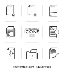 Collection Thin Line Symbols Linear Icons Stock Vector (Royalty Free ...