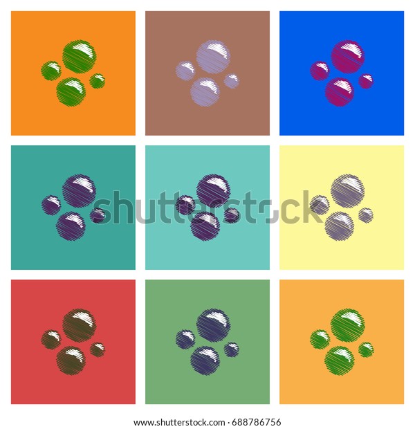 Collection Vector Icons Illustration Sea Bubbles Stock Vector (Royalty ...