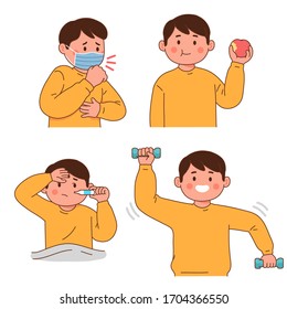 1,047 Coughing exercise Images, Stock Photos & Vectors | Shutterstock