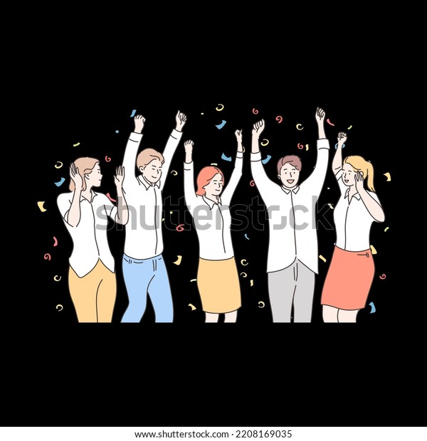 Collection Vector Images People Action Top Stock Vector (Royalty Free ...
