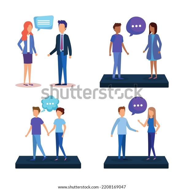 Collection Vector Images People Action Top Stock Vector (Royalty Free ...