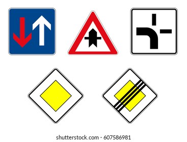 Collection Vector Signs Signs Priority Germany Stock Vector (Royalty ...