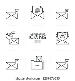 Collection Web Linear Icons Symbols Letters 库存矢量图（免版税）1289876635 ...