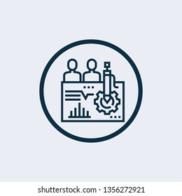 Collective Creativity Line Icon Concept Collective Stock Vector ...