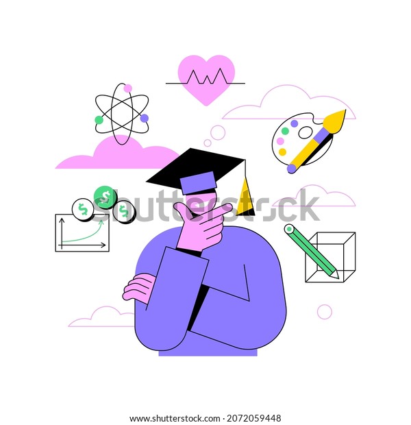College Choice Abstract Concept Vector Illustration Stock Vector ...