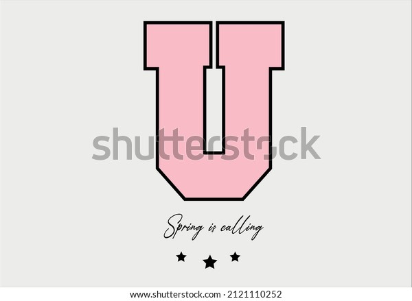 College Lettering Slogan Design Vector Stock Vector (Royalty Free ...