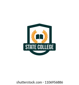 College Logo Design Stock Vector (Royalty Free) 1106956886 | Shutterstock
