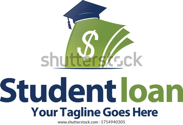 College Student Loan Logo Template Stock Vector (Royalty Free ...