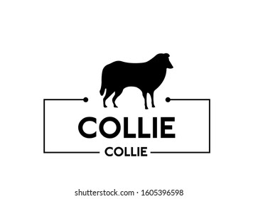 Collie Dog Logo Vector Icon Stock Vector (Royalty Free) 1605396598 ...