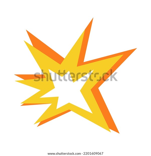 Collision Symbol Emoji Icon Flat Design Stock Vector (Royalty Free ...