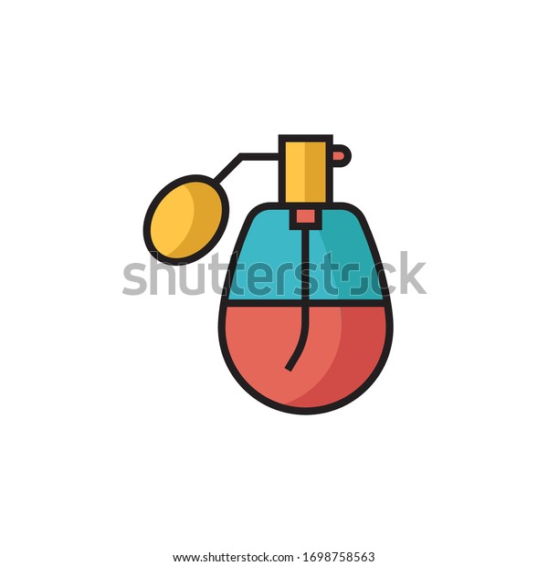 Cologne Spray Icon Vector Illustration Filled Stock Vector (Royalty ...