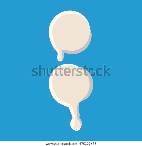 Colon Punctuation Mark Isolated On Baby Stock Vector (Royalty Free ...