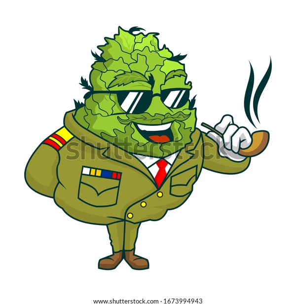 Colonel Popcorn Buds Character Illustration Stock Vector (Royalty Free ...