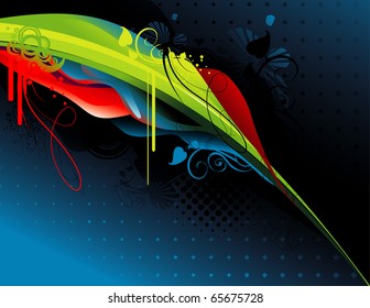 Color Abstract Vector Illustration Stock Vector (Royalty Free) 65675728 ...