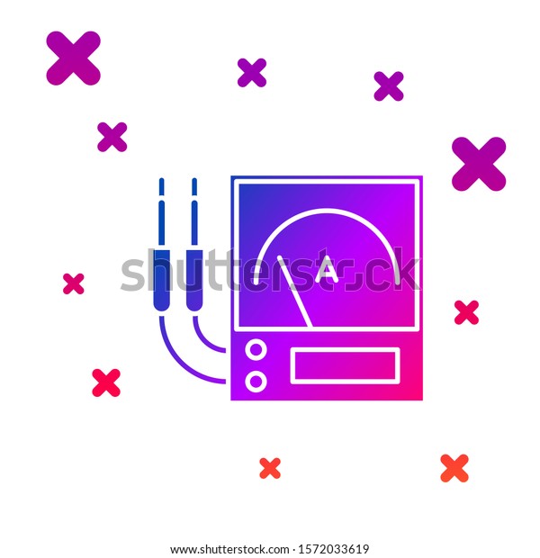 Color Ampere Meter Multimeter Voltmeter Icon Stock Vector (Royalty Free ...