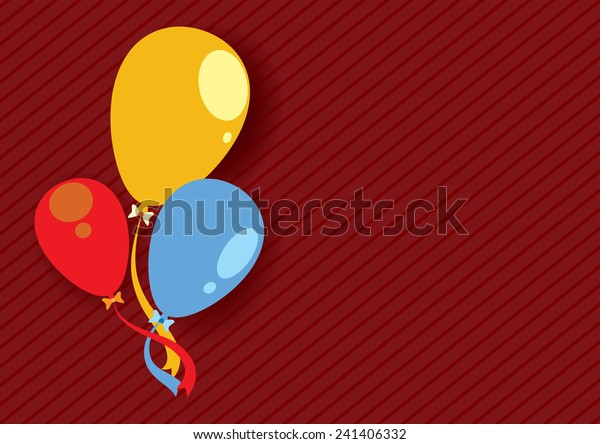 Color Balloons Background Template Stock Vector (Royalty Free ...