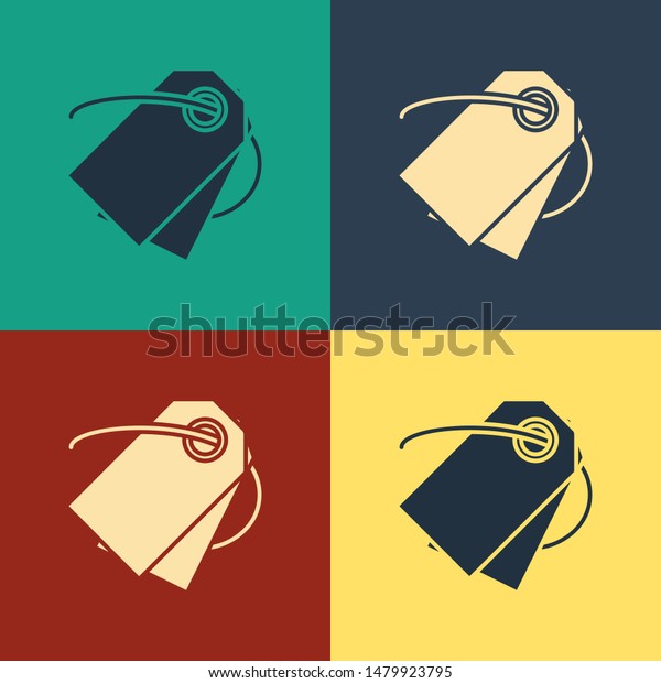 Color Blank Label Template Price Tag Stock Vector (Royalty Free ...