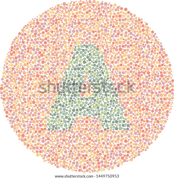 Color Blind Test Letter Stock Vector (Royalty Free) 1449750953 ...