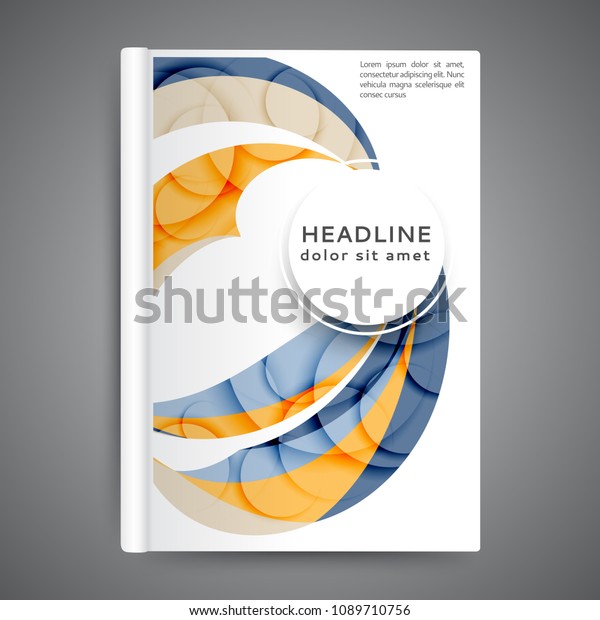 Color Book Design Template Annual Report Stock Vector (Royalty Free ...