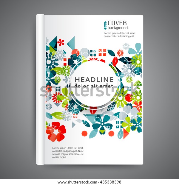 Color Book Design Template Annual Report Stock Vector (Royalty Free ...