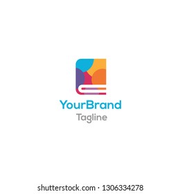 Color Book Logo Template Stock Vector (Royalty Free) 1306334278 ...