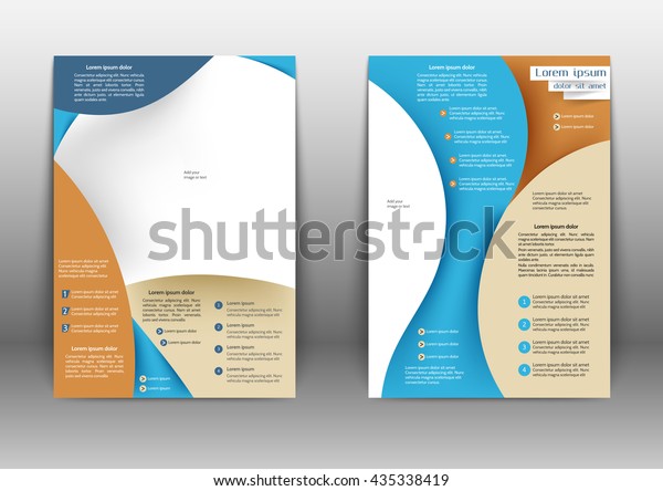 Color Brochure Design Template Brochure Layout Stock Vector (Royalty ...