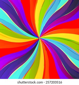 Color Burst Rainbow Background Vector Illustration: vector de stock ...