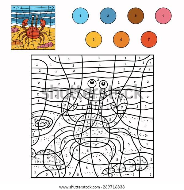 Color by number (crab)