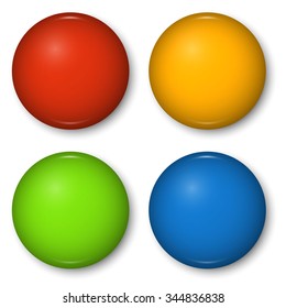 Color Chest Badges Vector Set Isolated Stock Vector (Royalty Free ...