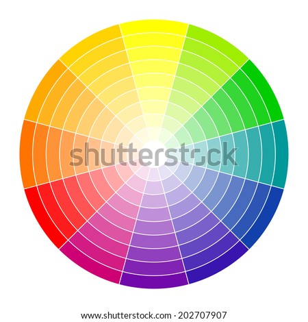 Color Circle 12 Colors Stock Vector (Royalty Free) 202707907 - Shutterstock