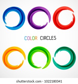Geometric Circle Entwined Wheels Business Abstract Stock Vector ...