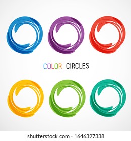 Geometric Circle Entwined Wheels Business Abstract Stock Vector ...