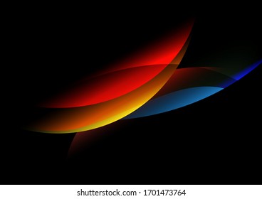 Color Curve Abstract Background Design Stock Vector (Royalty Free ...