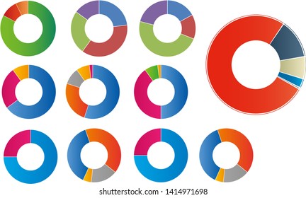 Color Diagram Chart Vector Illustration Stock Vector (Royalty Free ...