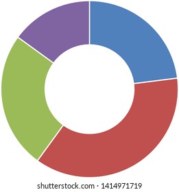Color Diagram Chart Vector Illustration: vector de stock (libre de ...