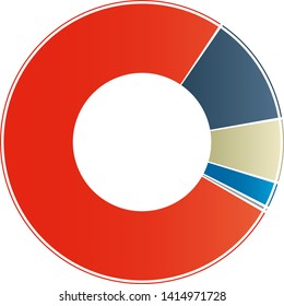 Color Diagram Chart Vector Illustration Stock Vector (Royalty Free ...