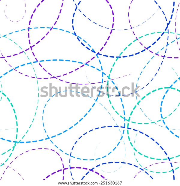 Color Dotted Lines Curves Seamless Pattern Stock Vector (Royalty Free ...