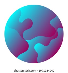 Color Gradation Abstract Circle Vector Illustration Stock Vector ...