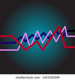 Color Graphics Straight Lines Design Angles Stock Vector (Royalty Free ...